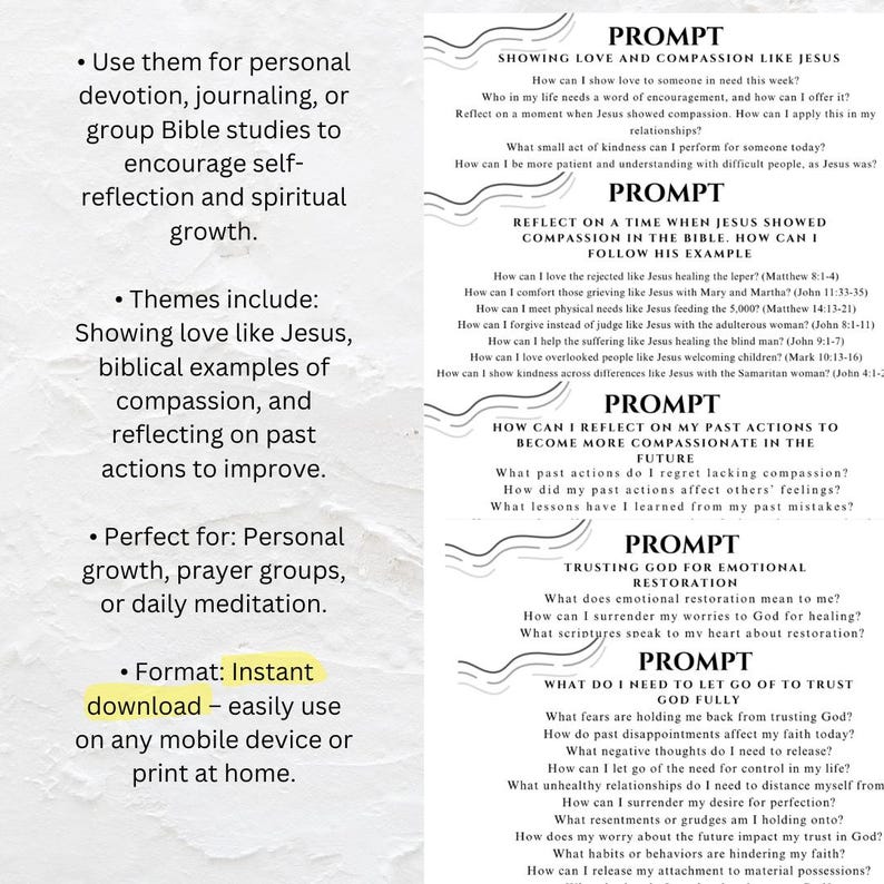 Inspirational Christian Reflection Prompts | Thought-provoking Bible ...
