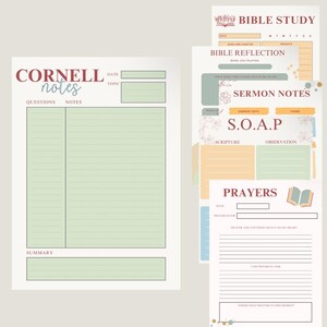 Faith Based Bible Study With Prayer & Reflection Sections - Etsy