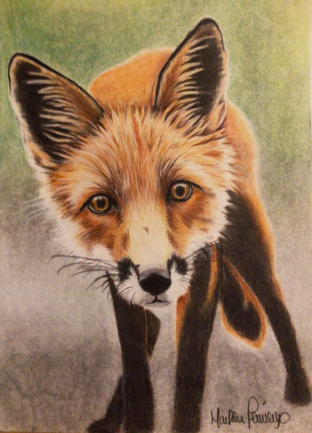 Fox, Animals, Drawing, Painting, Pastel - Etsy UK