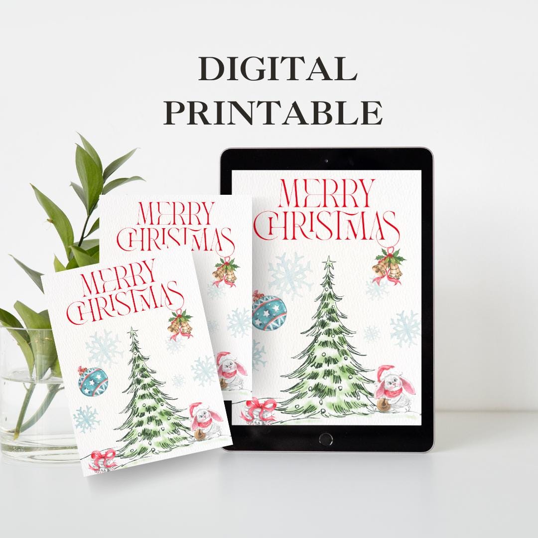 Christmas Poster & Card Printables - Etsy