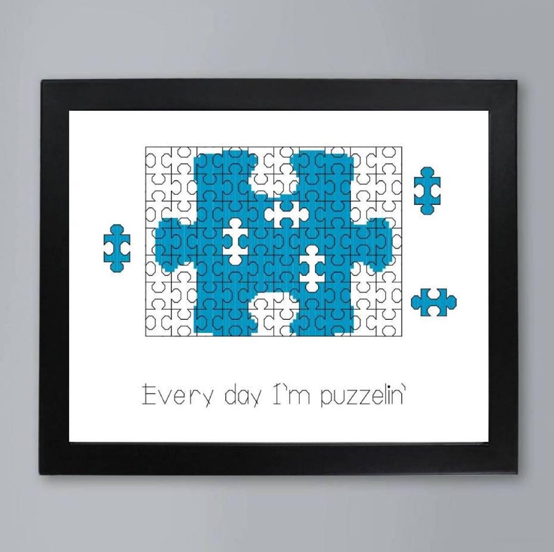 Puzzle Cross Stitch, Puzzle Piece, Puzzle, Puzzle Needle Work, Counted ...