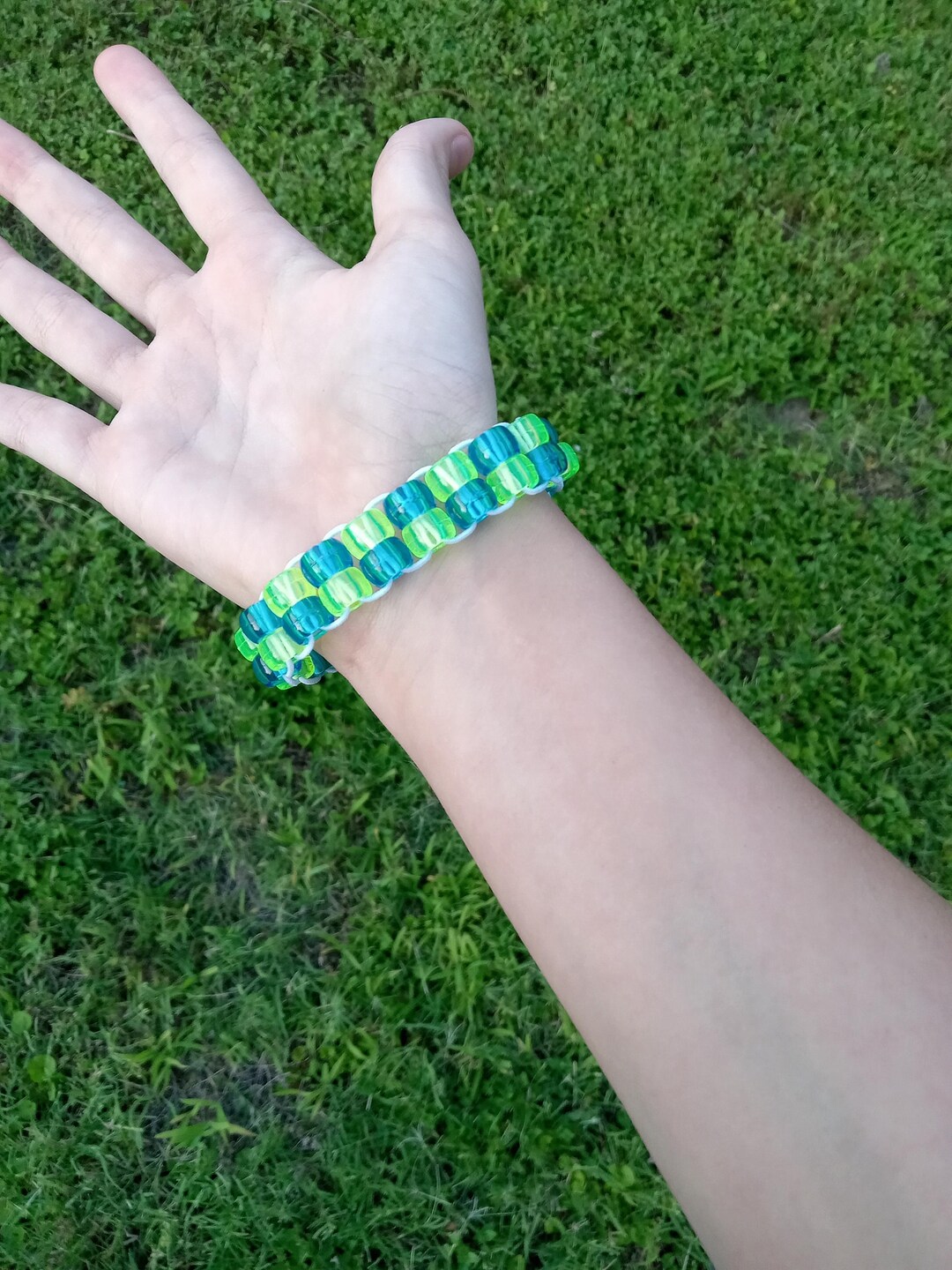 Customizable Checker Ladder Stitch Cuff (YOU PICK COLORS!!) - Etsy