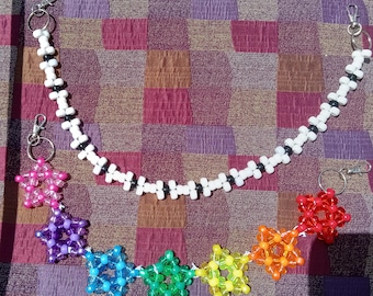 Kandi Halloween Pumpkin Belt Loop Chain, Alt Spooky Accessory for Fall ...