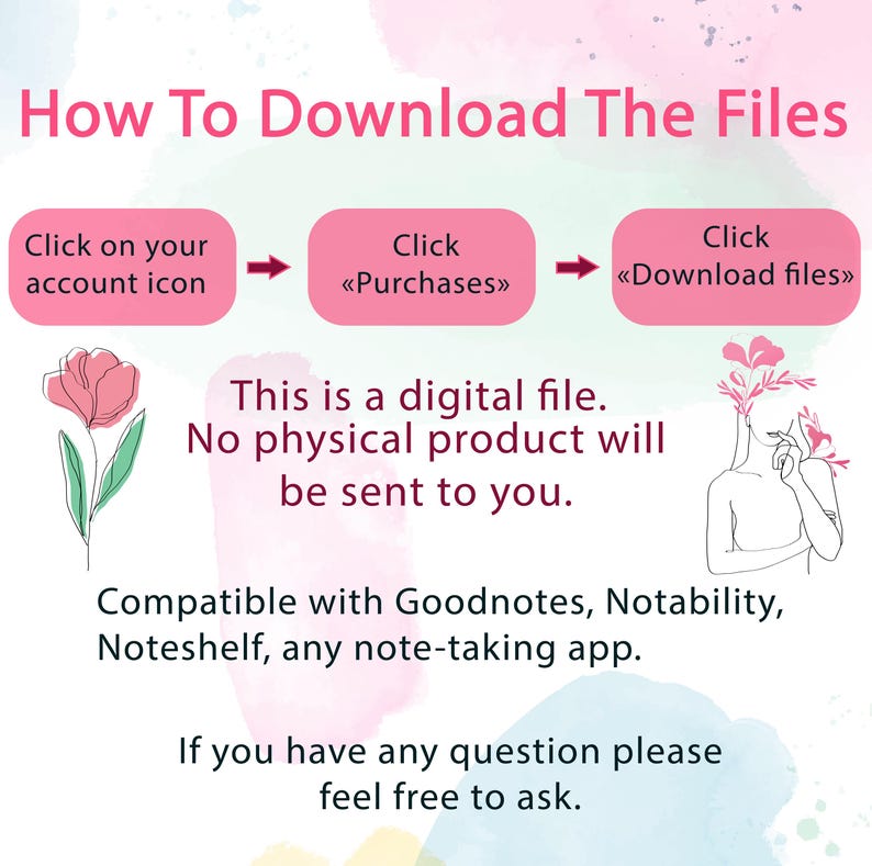 50 Self Love Affirmation Stickers: Positive Journal PNG (digital ...