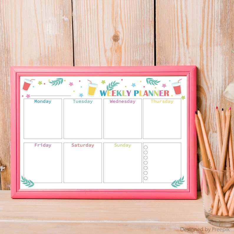 Summer Weekly Planner 2025 , Undated Good Notes Planner, Planning ...