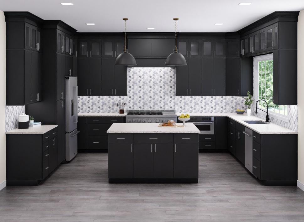 Kitchen Cabinet Darkwood Euro Frameless Assembled, RTA Cabinets ...