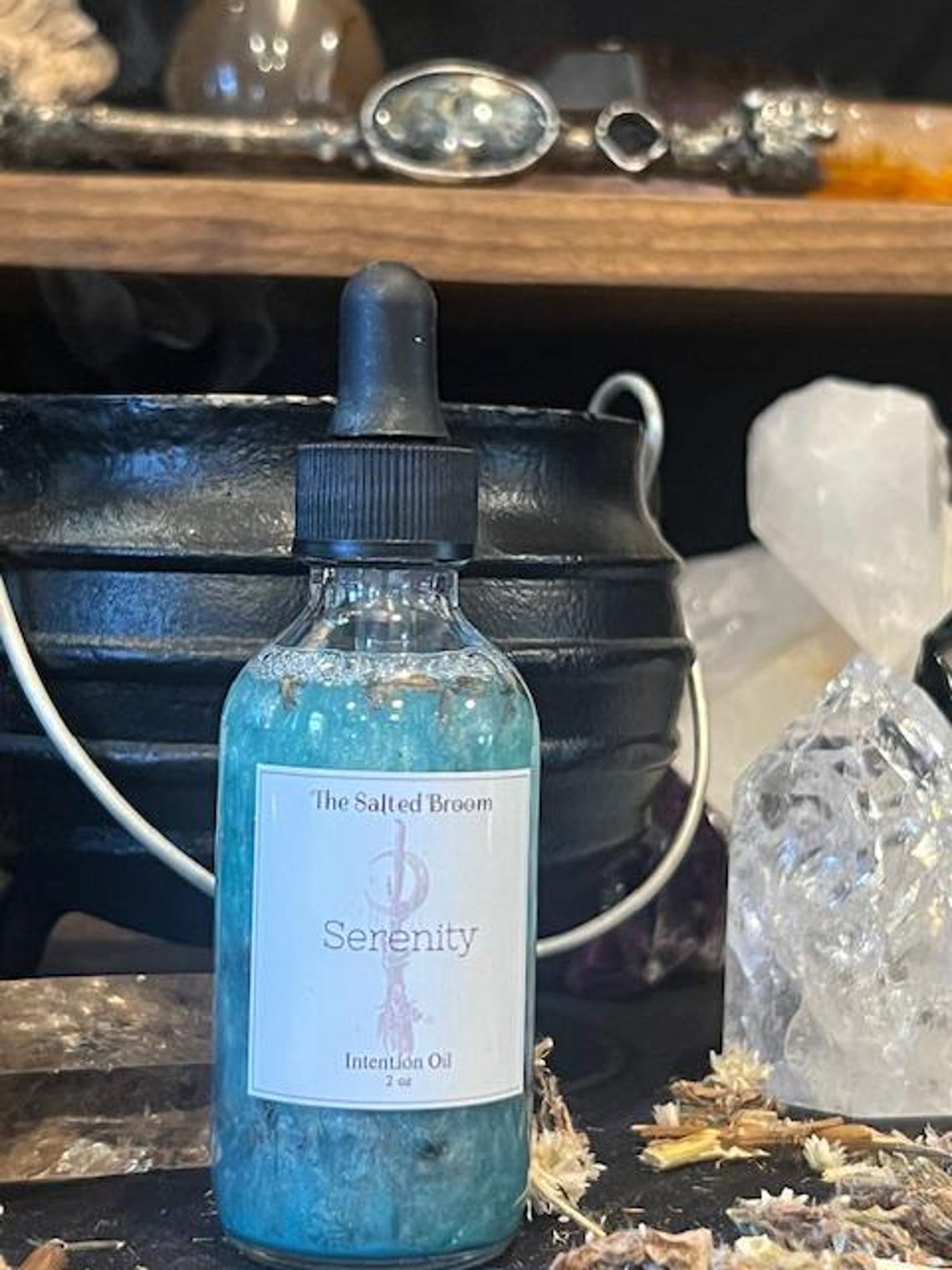 The Salted Broom Serenity Intention Oil, Calming Oil, Relaxing Oil ...