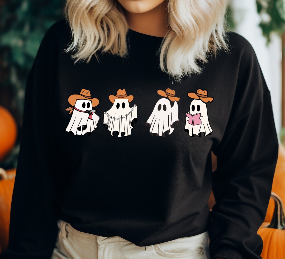 Halloween Ghosts Png, Cowboy Ghosts Svg, Cowboy Ghosts Png, Halloween ...