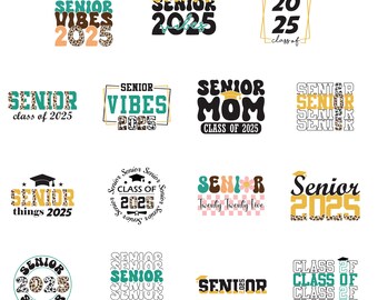 Senior 2025 SVG Bundle, Senior 2025 SVG, Graduation Svg Bundle, Senior ...