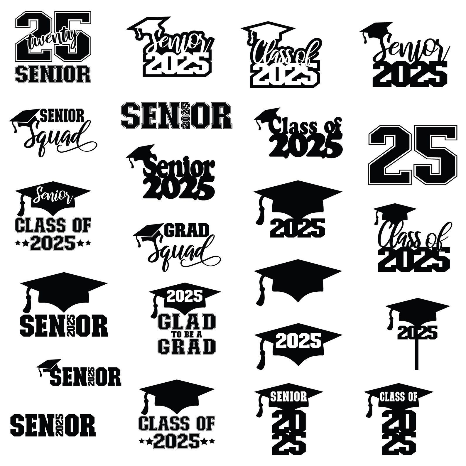 Senior 2025 SVG Bundle, Senior 2025 SVG, Svg Bundle, Senior SVG ...