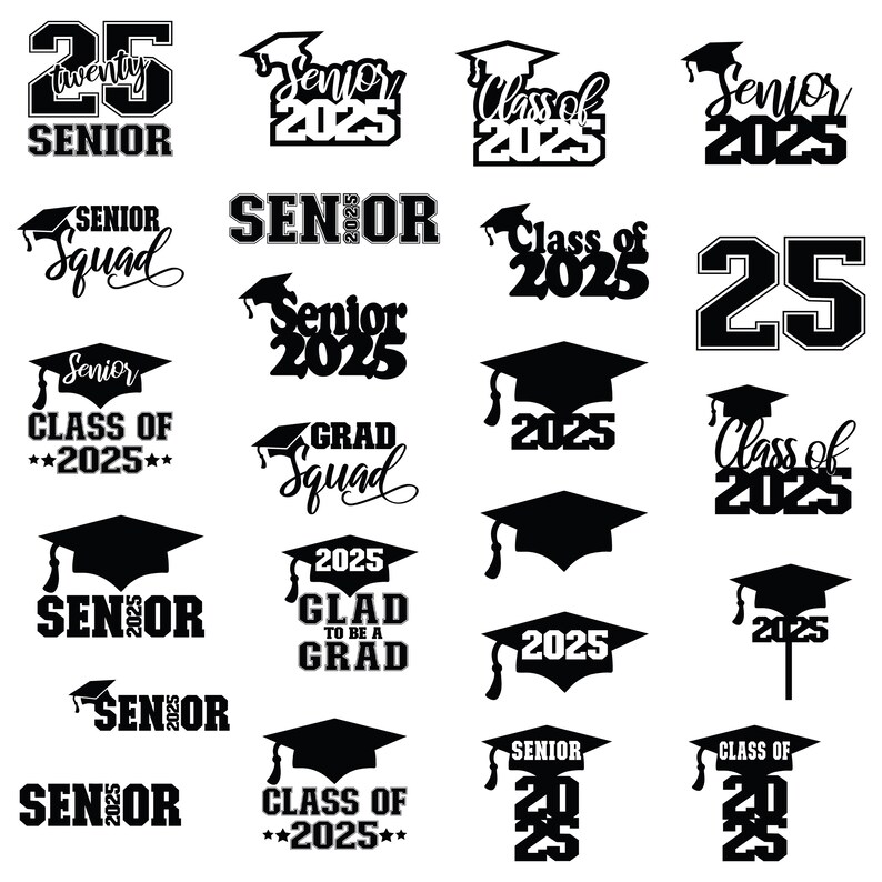 Senior 2025 SVG Bundle, Senior 2025 SVG, Svg Bundle, Senior SVG ...