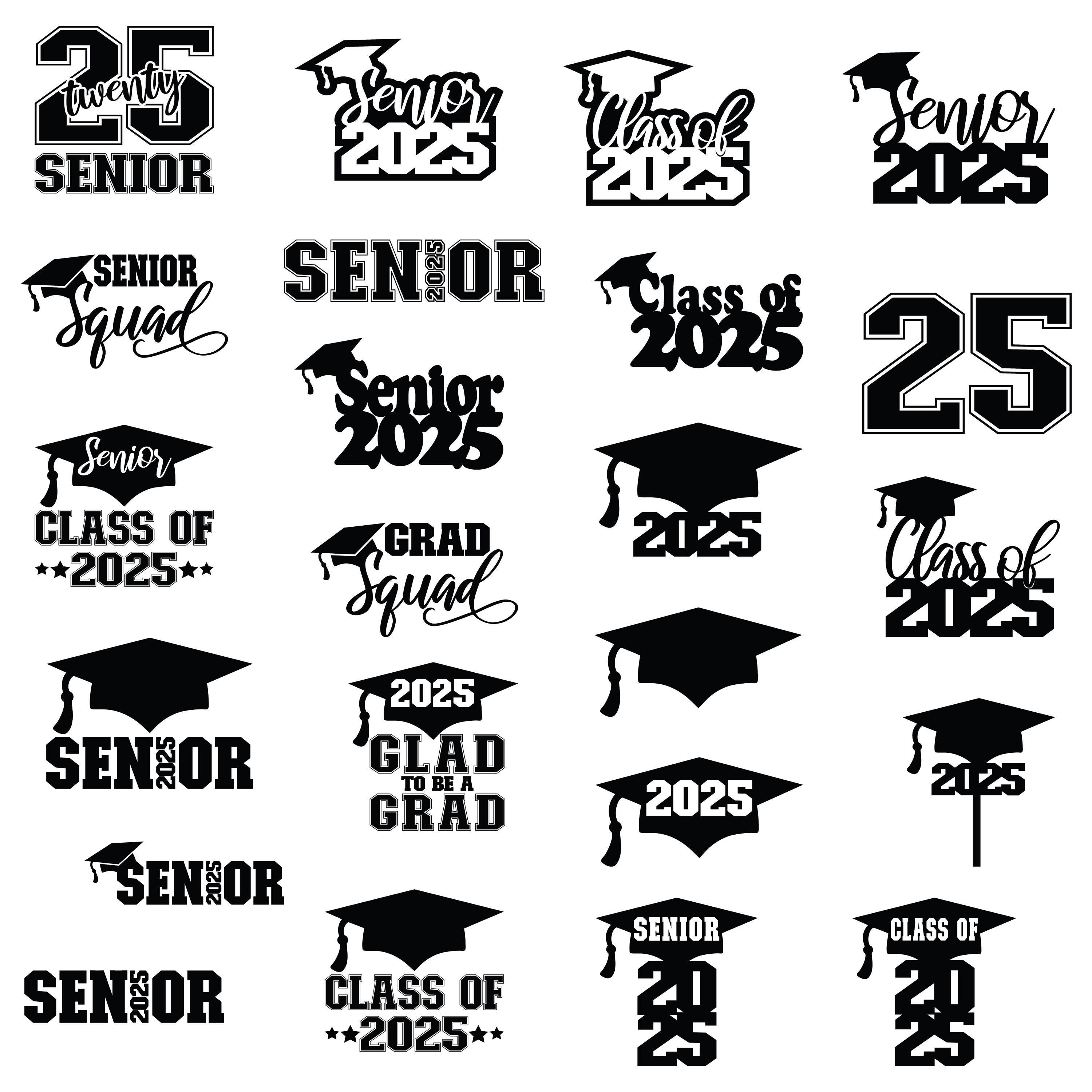 Senior 2025 SVG Bundle, Senior 2025 SVG, Svg Bundle, Senior SVG ...