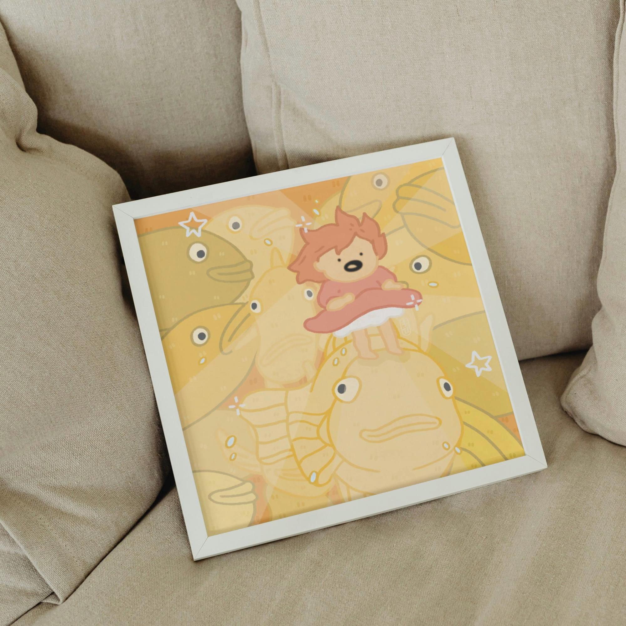 Ponyo Studio Ghibli Ponyo Poster Studio Ghibli Wall Art Ghibli Decor ...