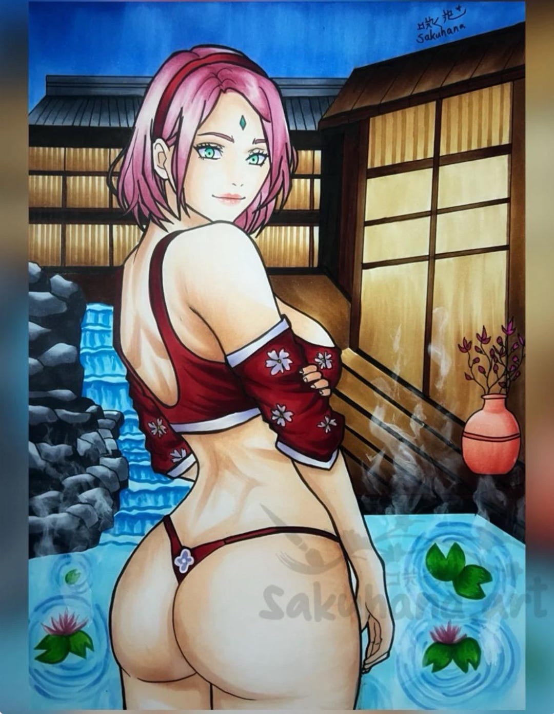 Anime Waifu Fanart Print Etsy