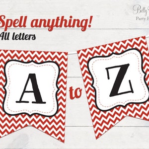 Printable Team Spirit Banner in Red & Black - Etsy