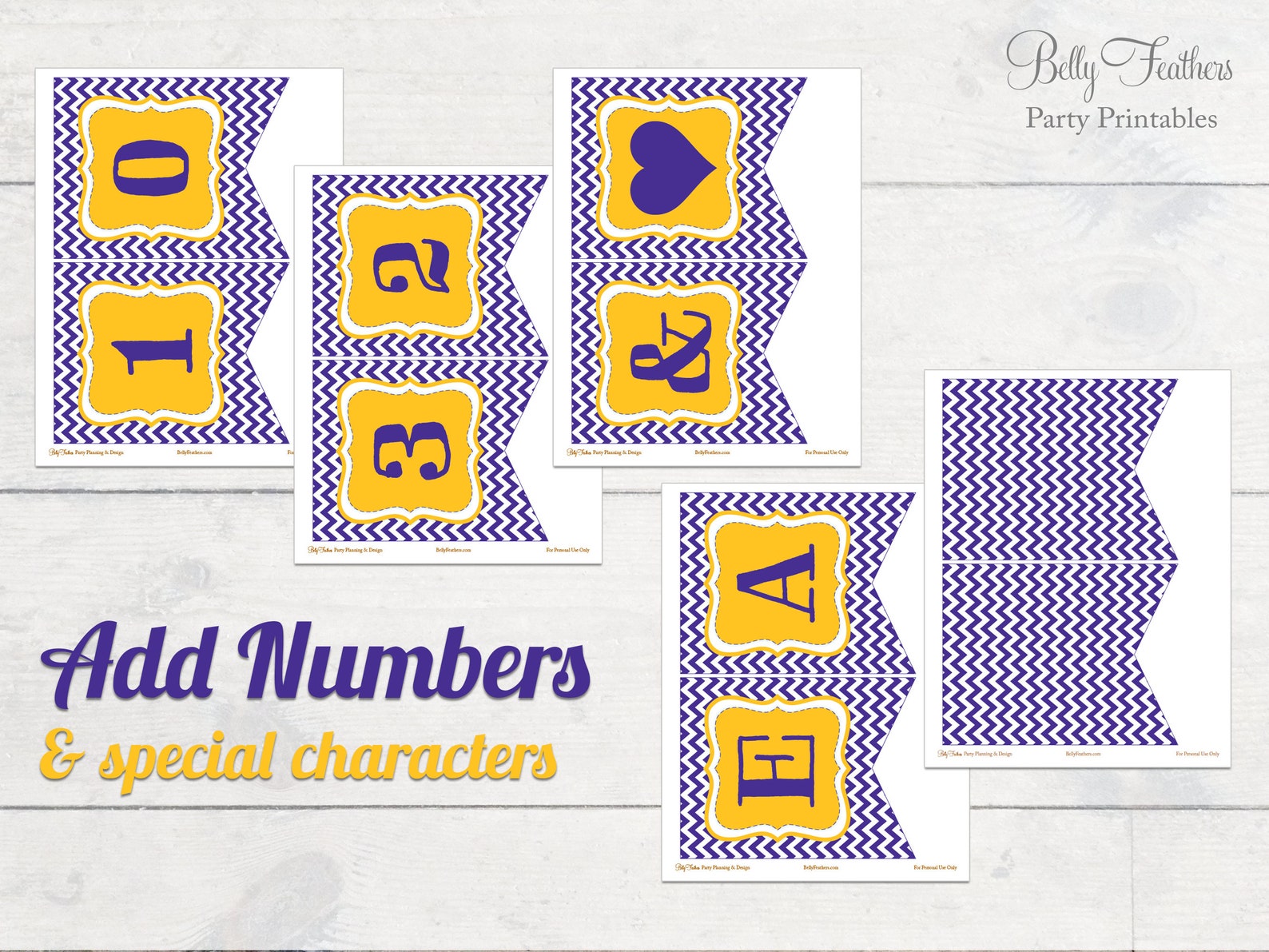 Printable Team Spirit Banner in Purple & Yellow Gold - Etsy