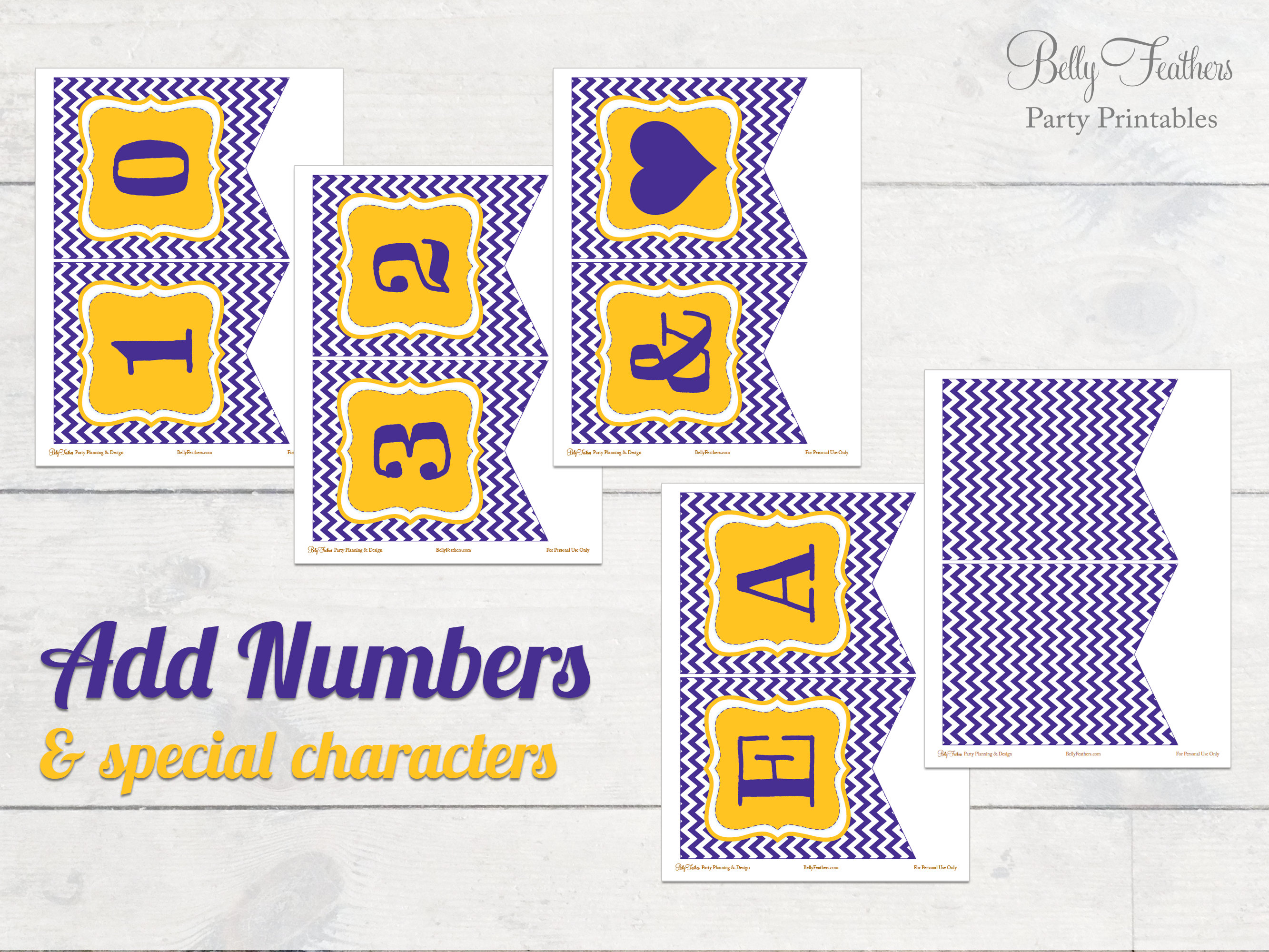 Printable Team Spirit Banner in Purple & Yellow Gold - Etsy