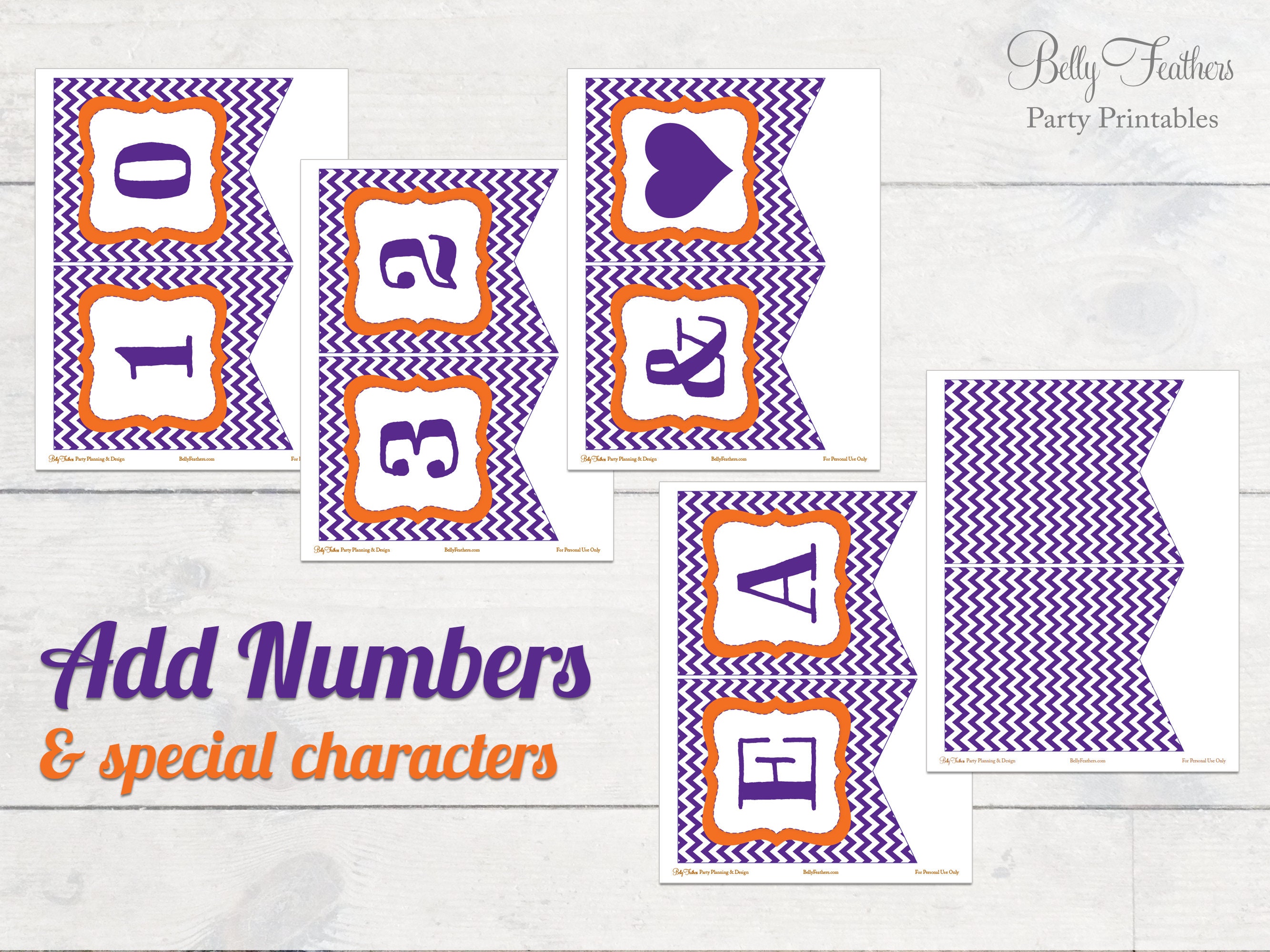 Printable Team Spirit Banner in Purple & Orange - Etsy