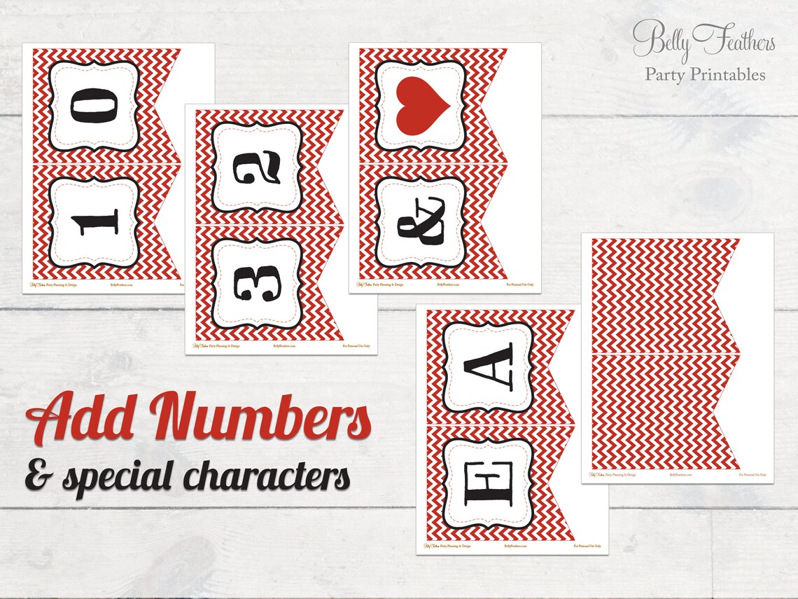 Printable Team Spirit Banner in Red & Black - Etsy