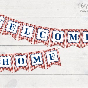 Printable Team Spirit Banner in Red, White & Blue - Etsy