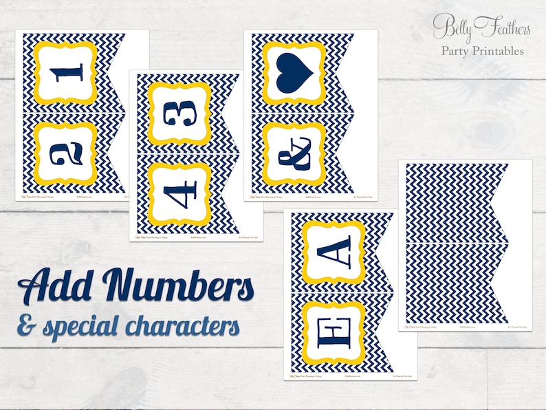 Printable Team Spirit Banner in Navy Blue & Yellow Gold - Etsy