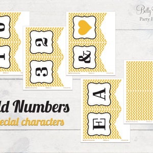 Printable Team Spirit Banner in Yellow Gold & Black - Etsy