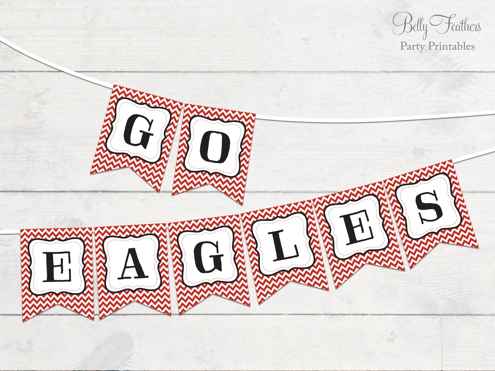 Printable Team Spirit Banner in Red & Black - Etsy