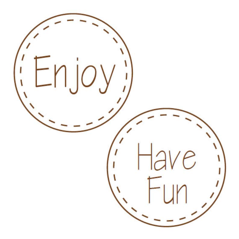 Enjoy & Have Fun Bubble Wand Gift Tags - Customizable Text, Instant ...