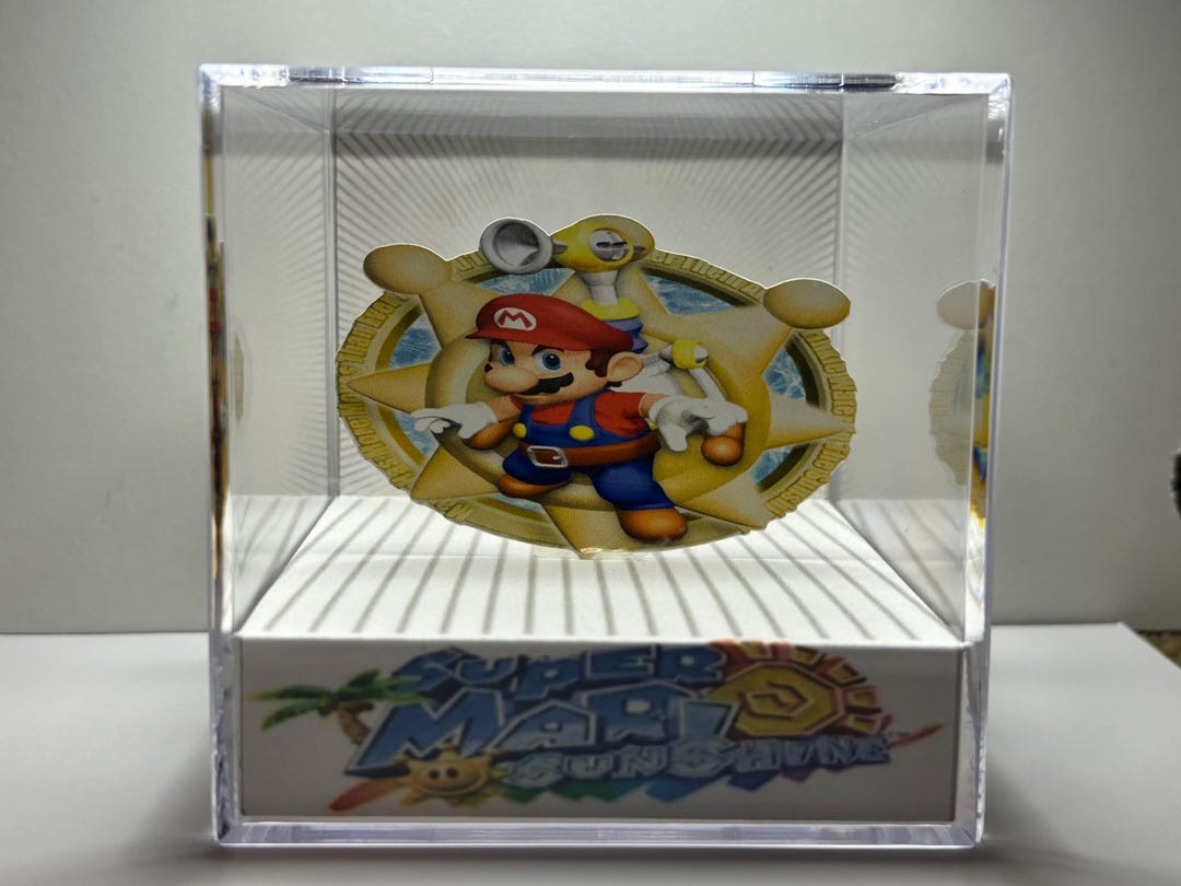 Diorama of the Title Box of Super Mario Sunshine for the Nintendo ...