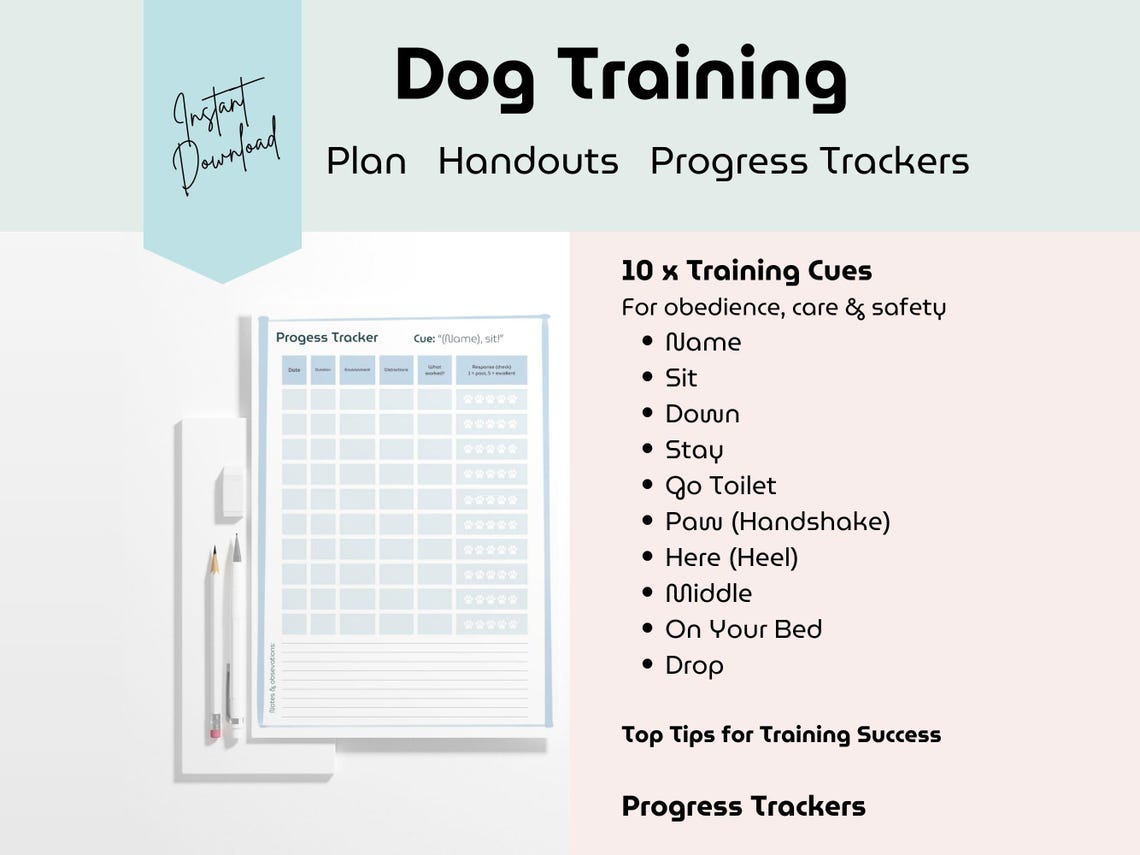 Dog Training Plan | Positive Reinforcement | Essential Puppy & Adult ...