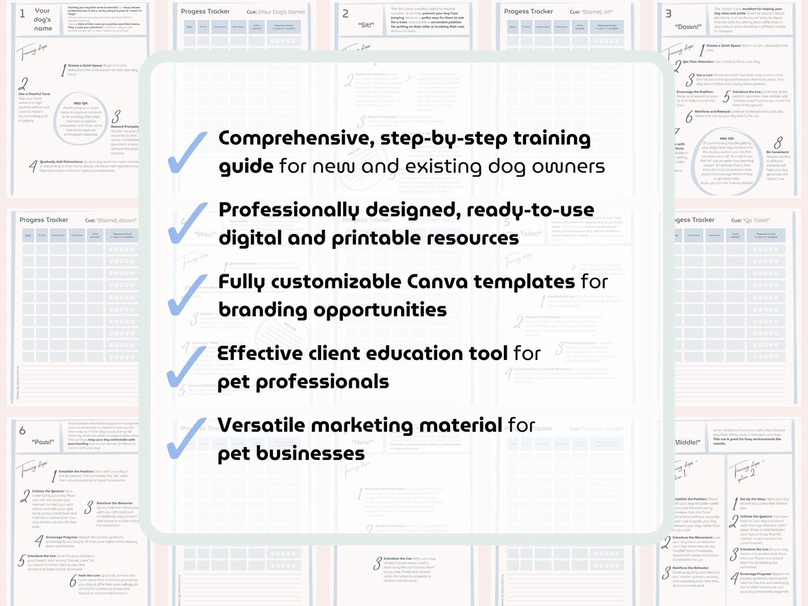 Dog Training Plan | Positive Reinforcement | Essential Puppy & Adult ...