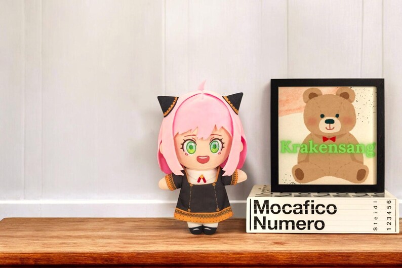 Anime Spy X Family Anya Forger Plush Toy 20cm Lion Doll Chimera Pink ...