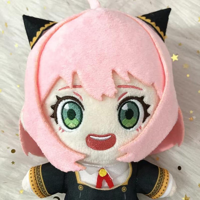 Anime Spy X Family Anya Forger Plush Toy 20cm Lion Doll Chimera Pink ...
