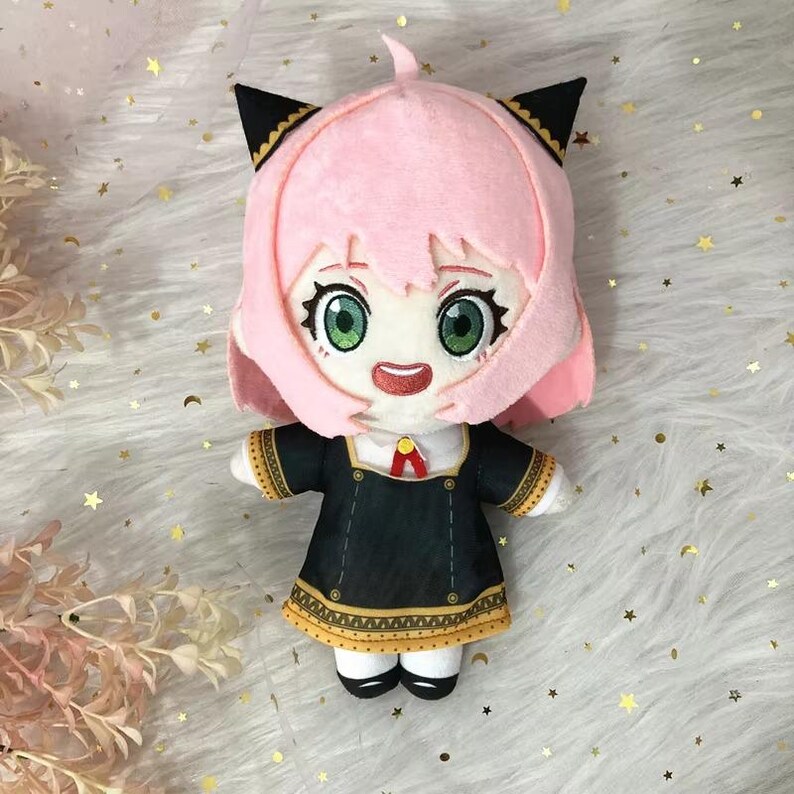 Anime Spy X Family Anya Forger Plush Toy 20cm Lion Doll Chimera Pink ...