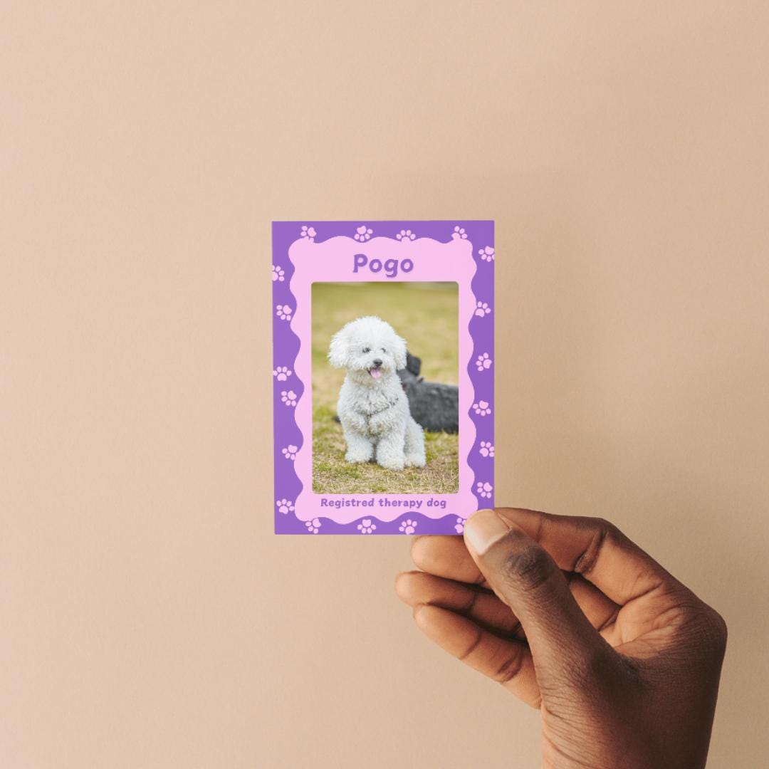 Create Custom Dog Trading Cards – Fully Editable Canva Templates for ...