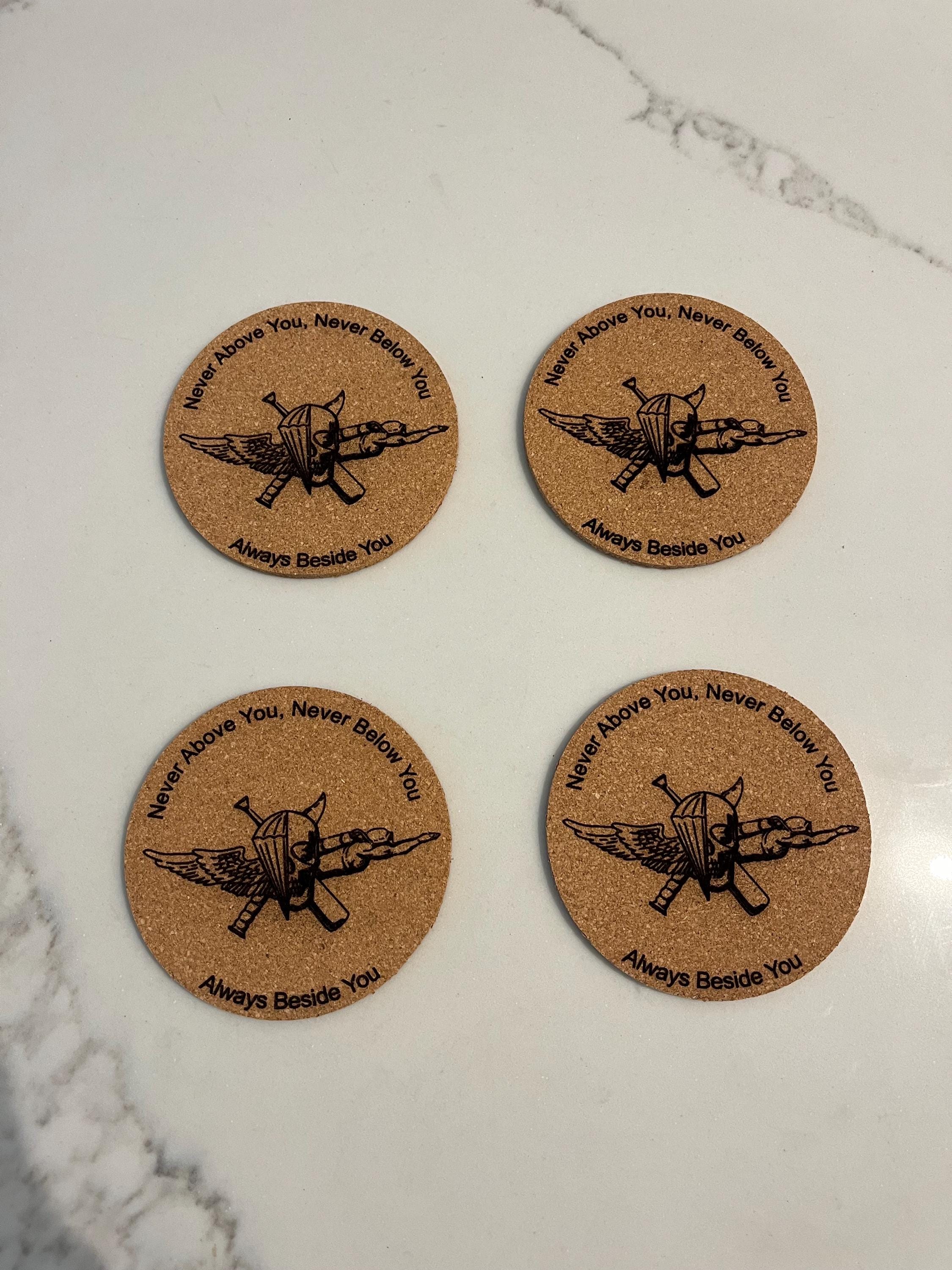 USMC Recon Custom Coasters - Set of 4 - Etsy