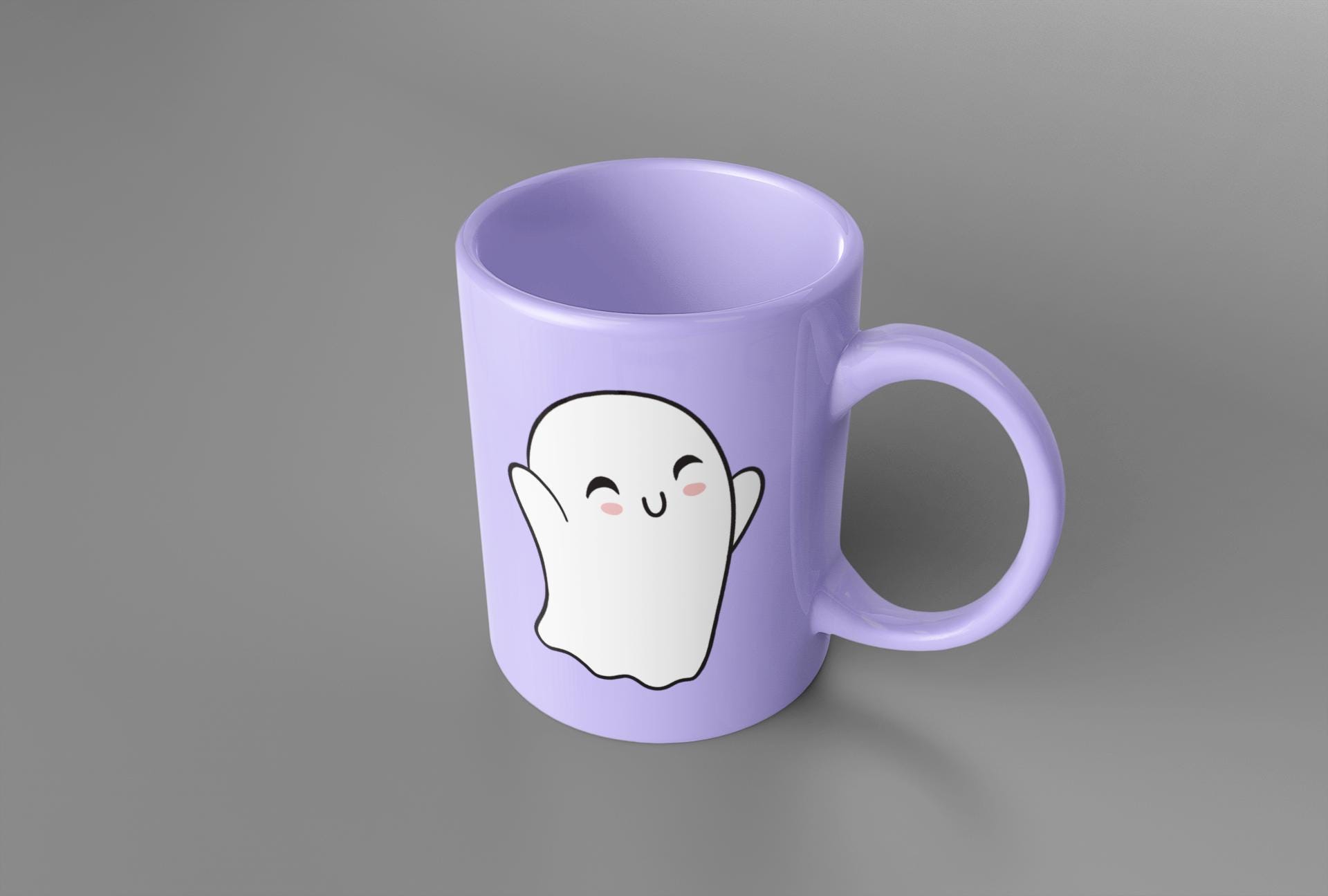 Cute Ghost SVG PNG, Cute Ghost Blushing SVG, Halloween Ghost, Cute ...