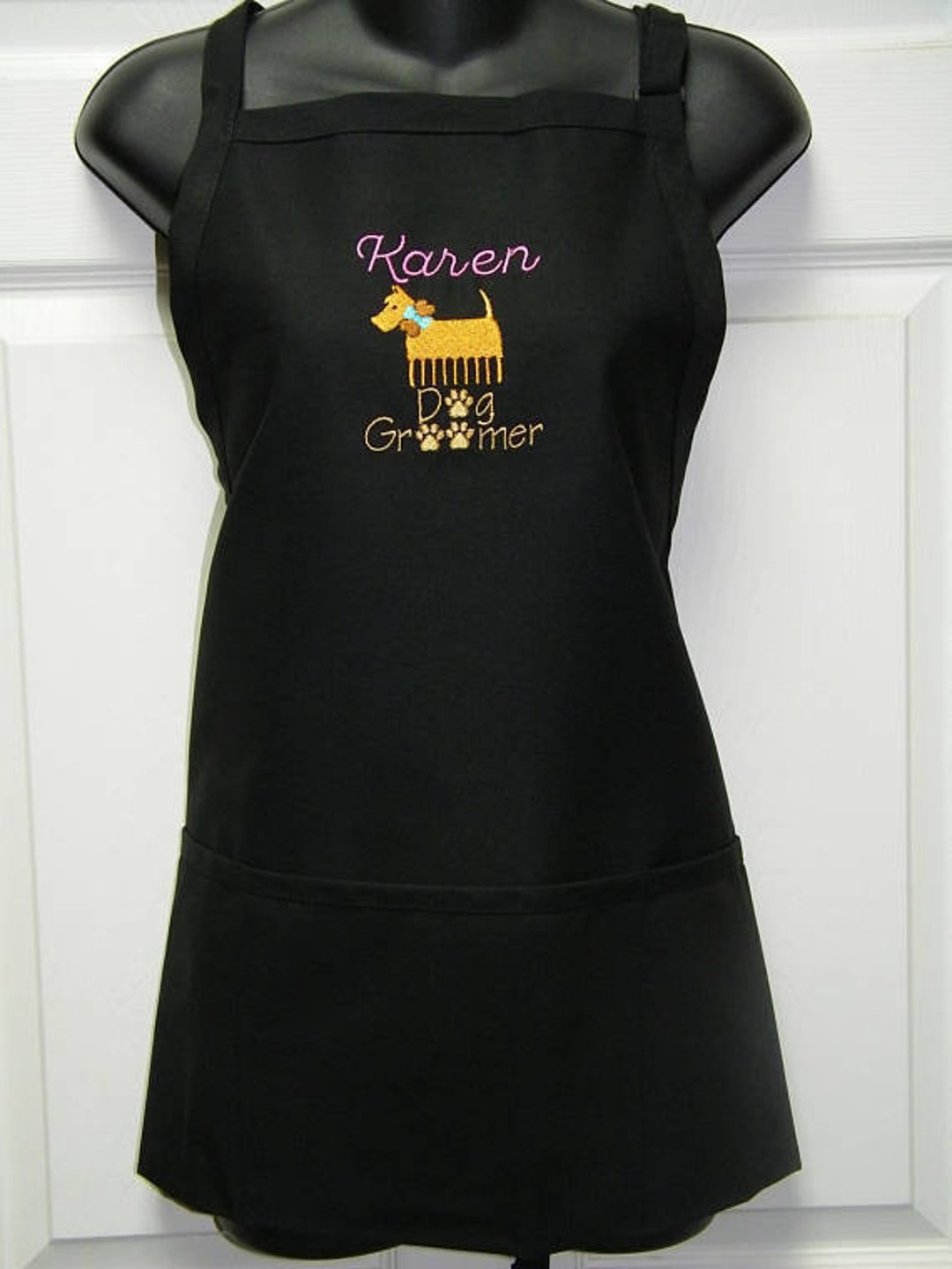 Personalized Embroidered Dog Groomer, Grooming Apron~quality 100% USA ...