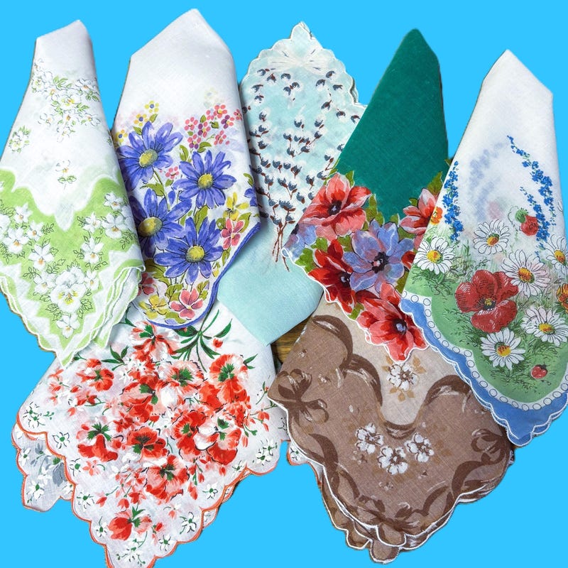 Embroidered G Handkerchief - Etsy