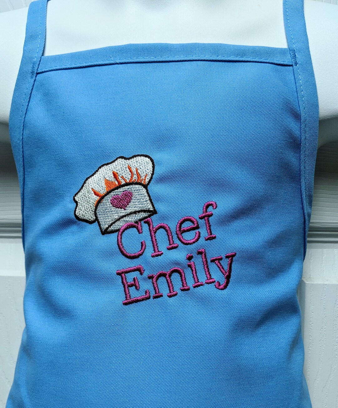 Personalized Embroidered Chef Apron: Kids Cooking & Baking - Etsy