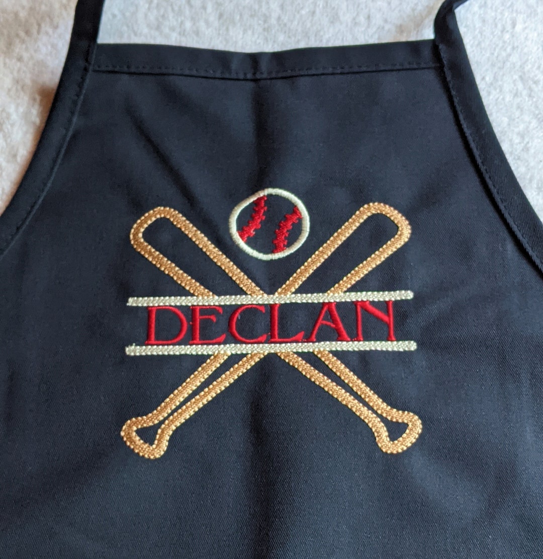 Personalized Embroidered BASEBALL Theme Kids Children's Play, Art ...