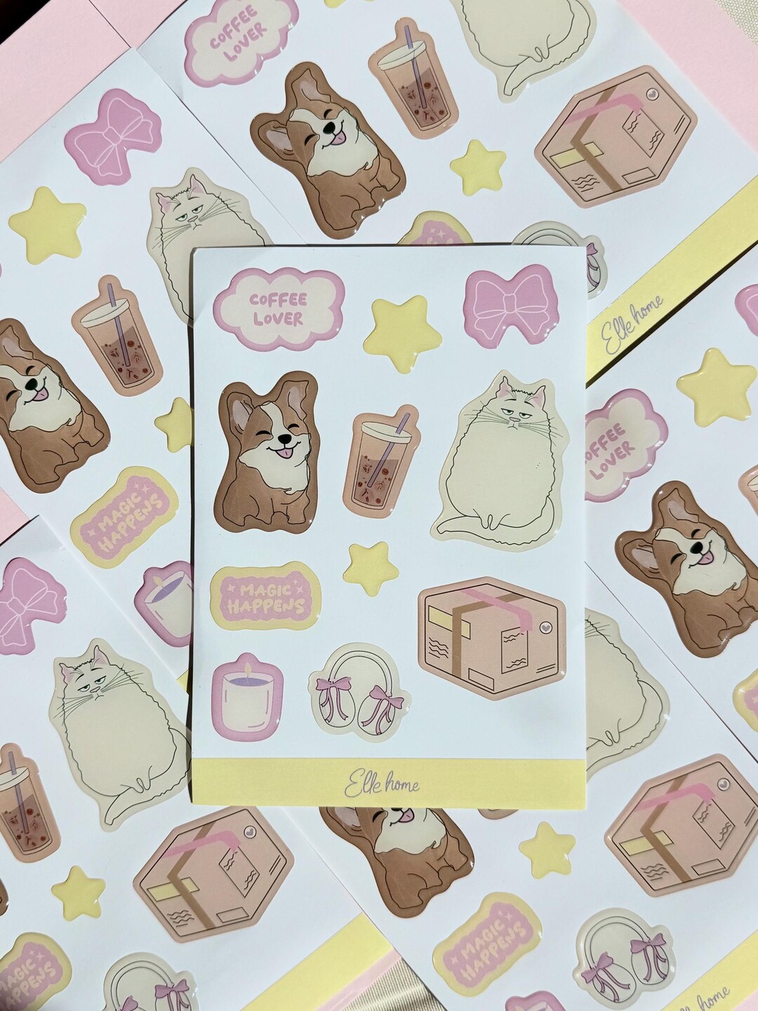 3D Epoxy Sticker Pack - Cute Stickers for Iphone, Airpods, MacBook ...