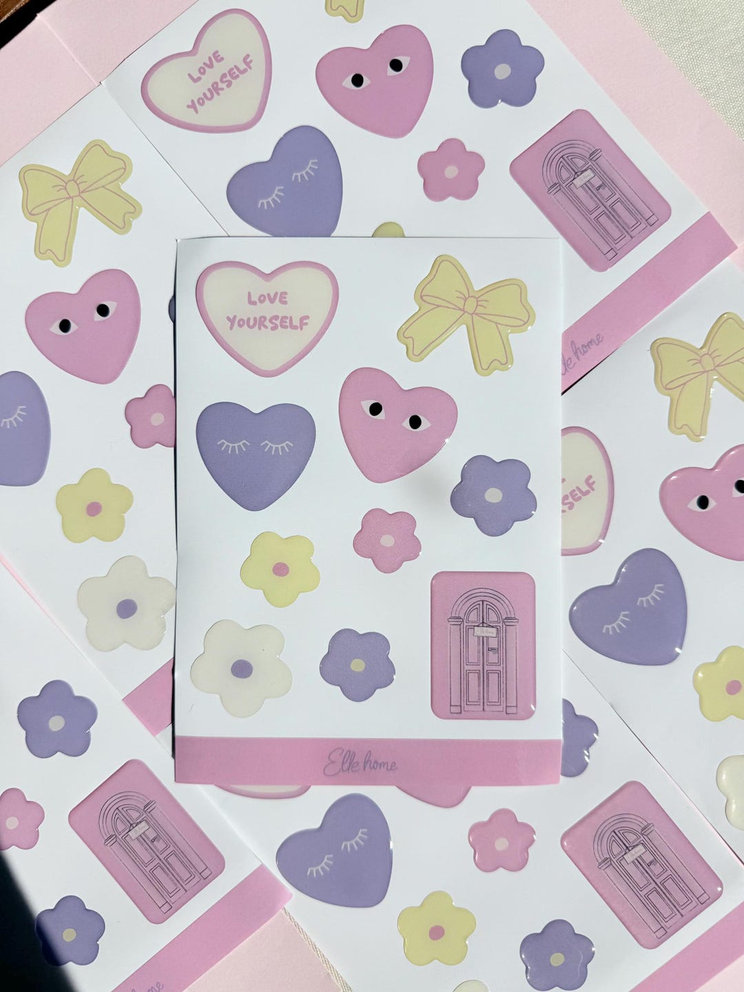 3D Epoxy Sticker Sheet - Girly Aesthetic Sticker Pack - Cute Stickers ...