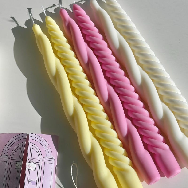 Twisted Candle - Etsy