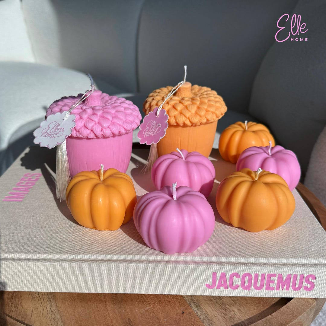 Large Acorn Candle - Shaped Candle - Natural Soy Wax Candle - Scented ...