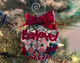 Hand Beaded Baubles chestnut Collection Tree Ornaments Christmas Gift ...