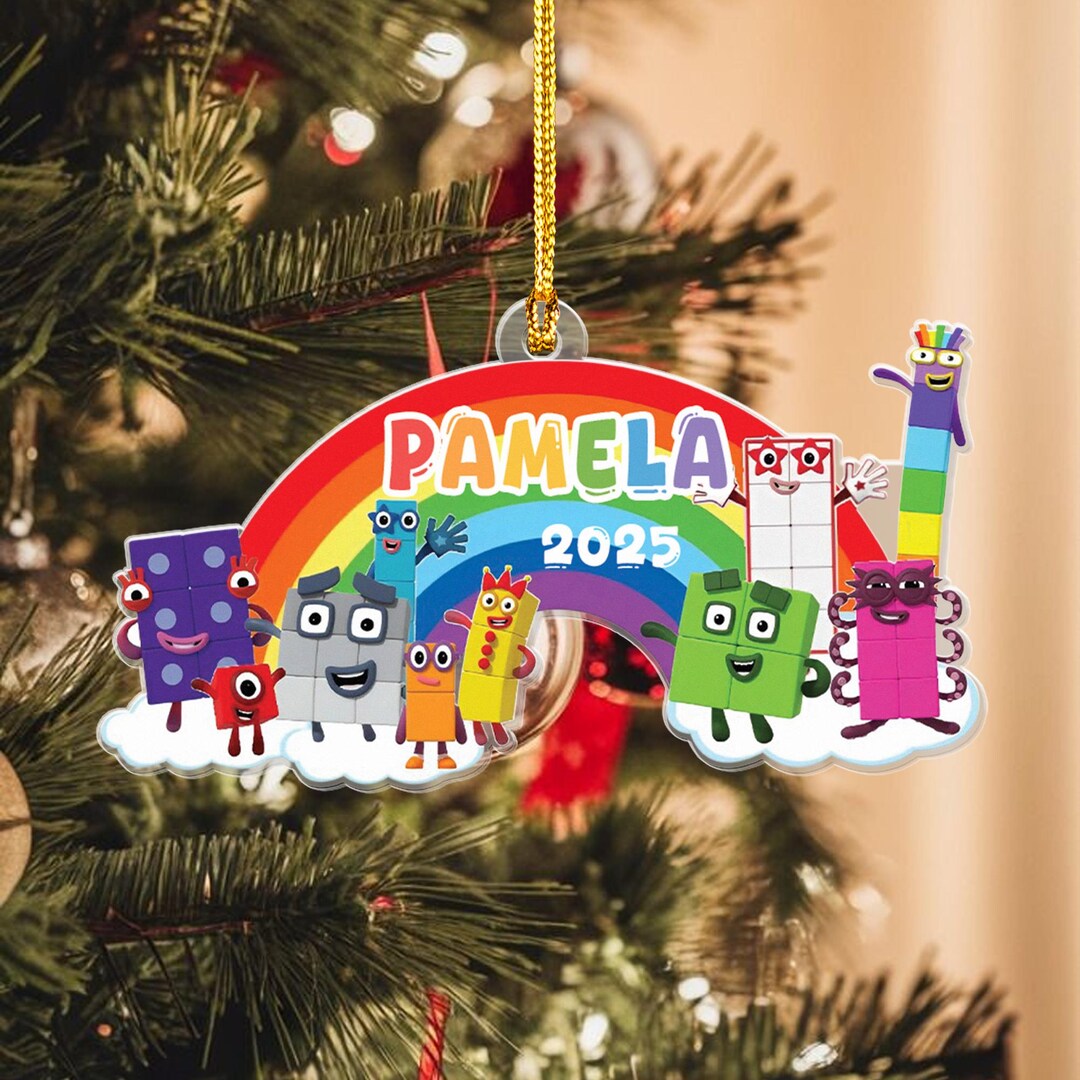 Custom Name Numberblocks Ornament Christmas 2025 Decor, Personalized ...