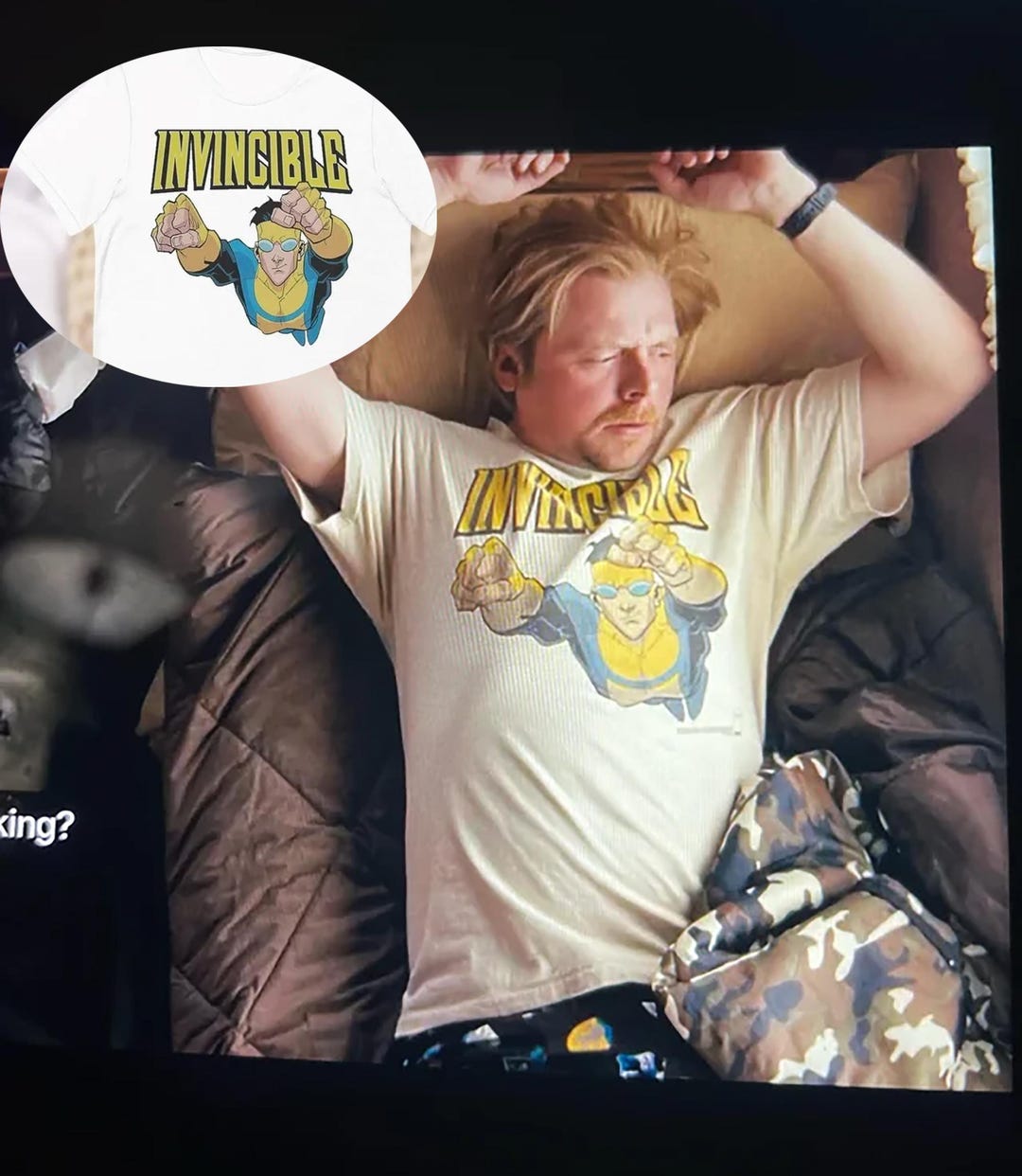 Simon Pegg Invincible Shirt, Invincible Mark Unisex Shirt, Superhero ...