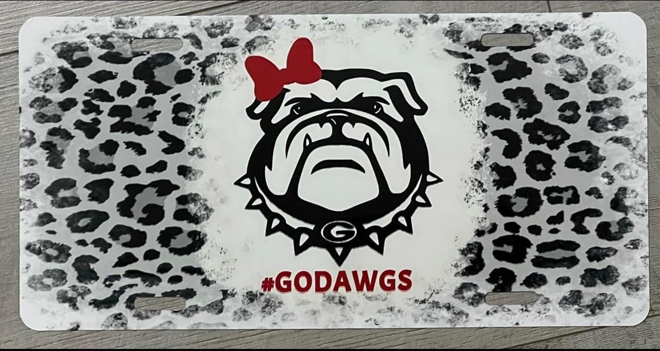 Bulldog Car Tag - Etsy
