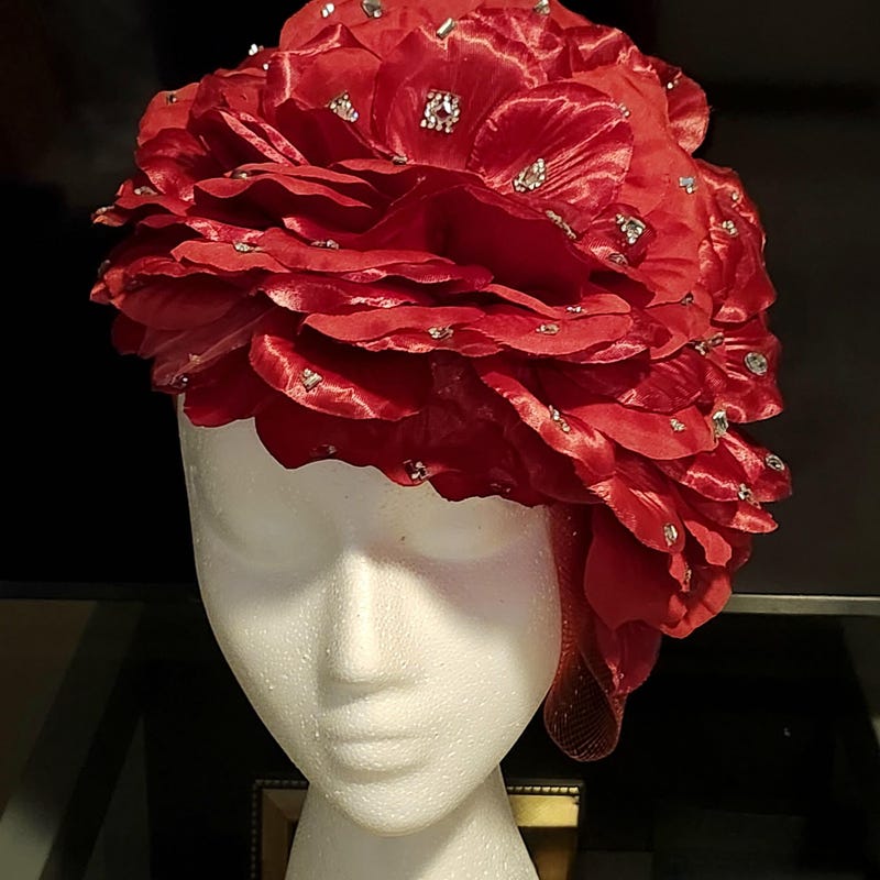 Red Fascinator - Etsy